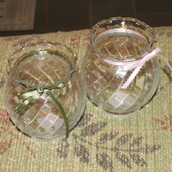 Indiana Glass | Accents | Vintage Indiana Glass Ivy Bowl With Optics ...